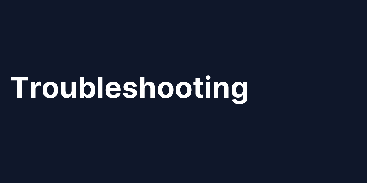 Troubleshooting - WPNuxt